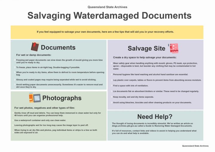 A Guide to Salvaging Water Damaged Documents - Stories from the Archives
